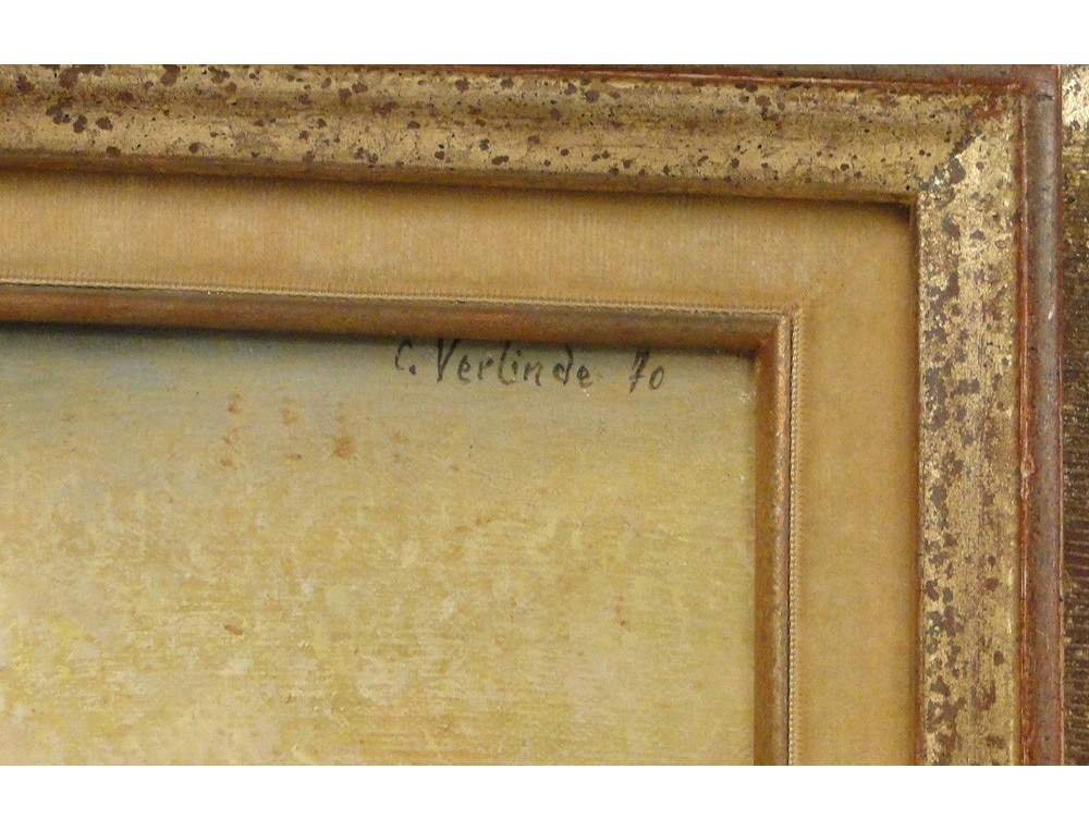 HST Surrealist Painting Claude Verlinde twentieth