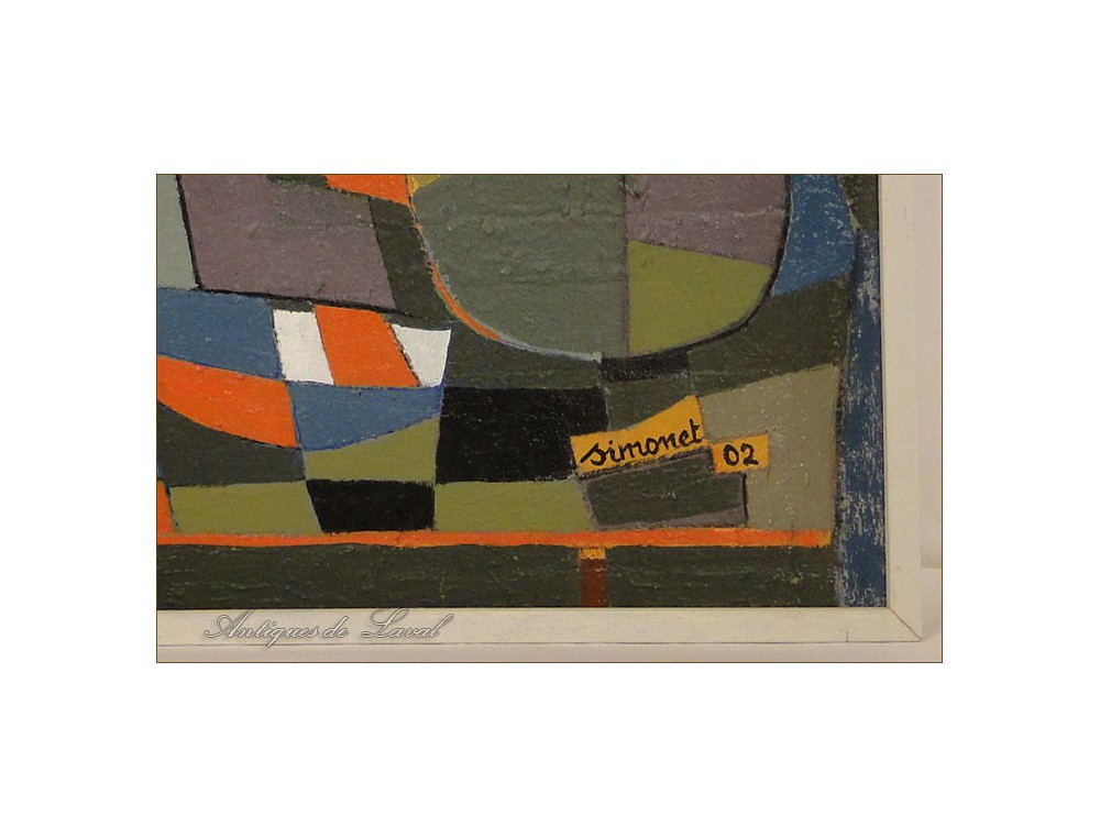 HST Cubist collage Still Life Simonet twentieth