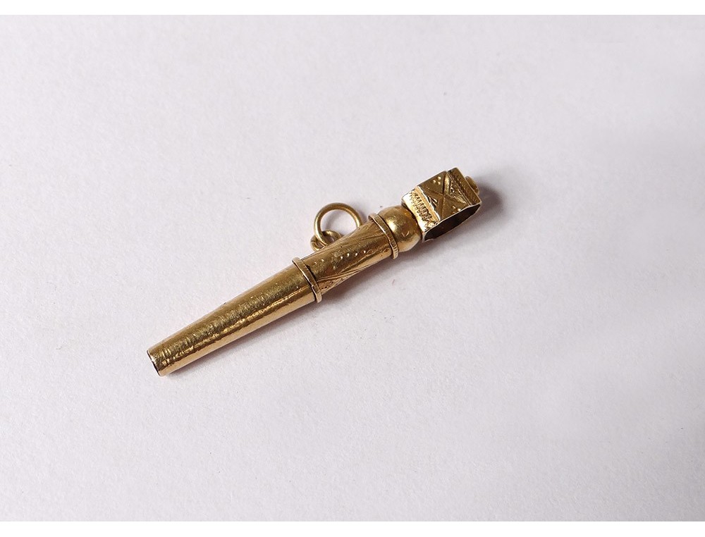 19th century solid gold watch key
