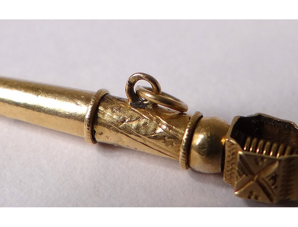 19th century solid gold watch key