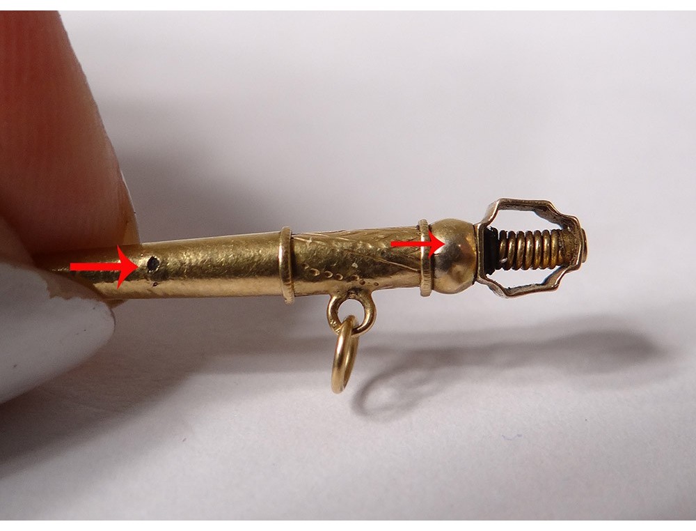 19th century solid gold watch key