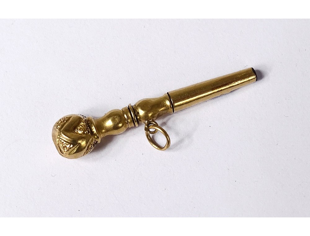 18 k solid gold watch key XIXth century