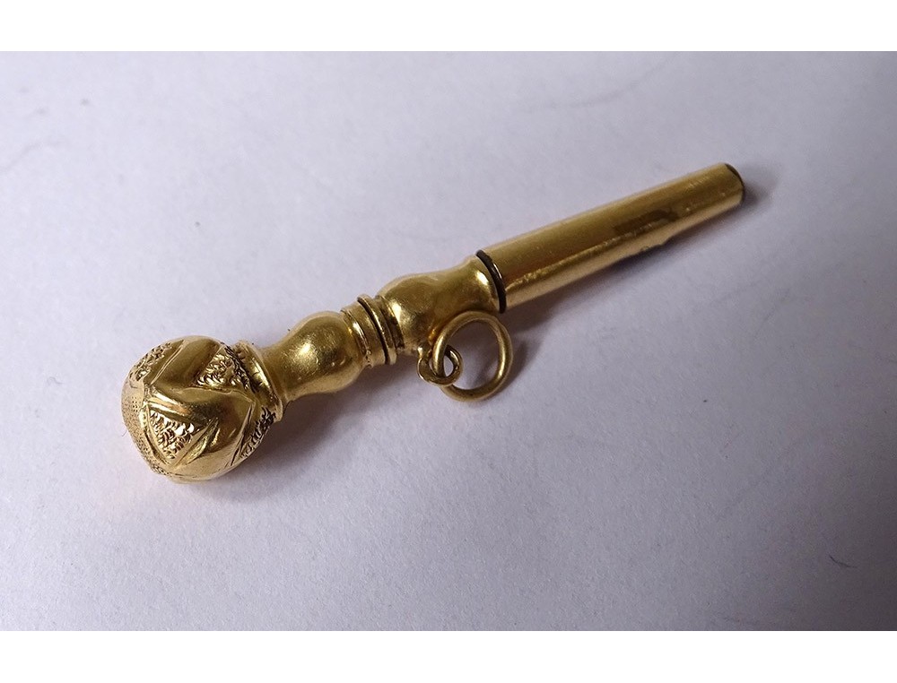 18 k solid gold watch key XIXth century