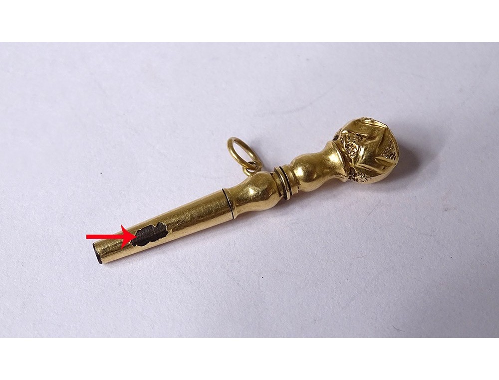 18 k solid gold watch key XIXth century