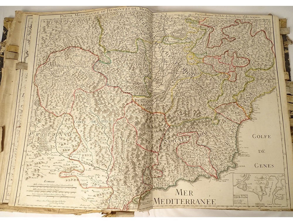 Geographical maps Atlas Mappemonde Guillaume Delisle Geographer XVIIIth