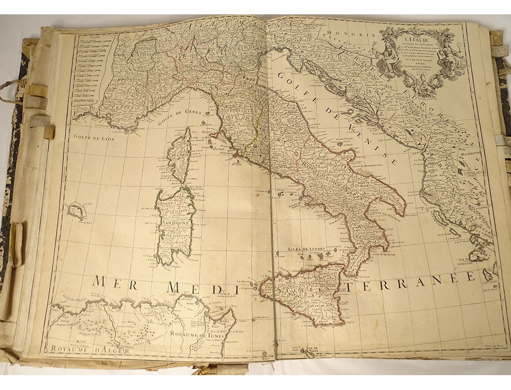 Geographical maps Atlas Mappemonde Guillaume Delisle Geographer XVIIIth