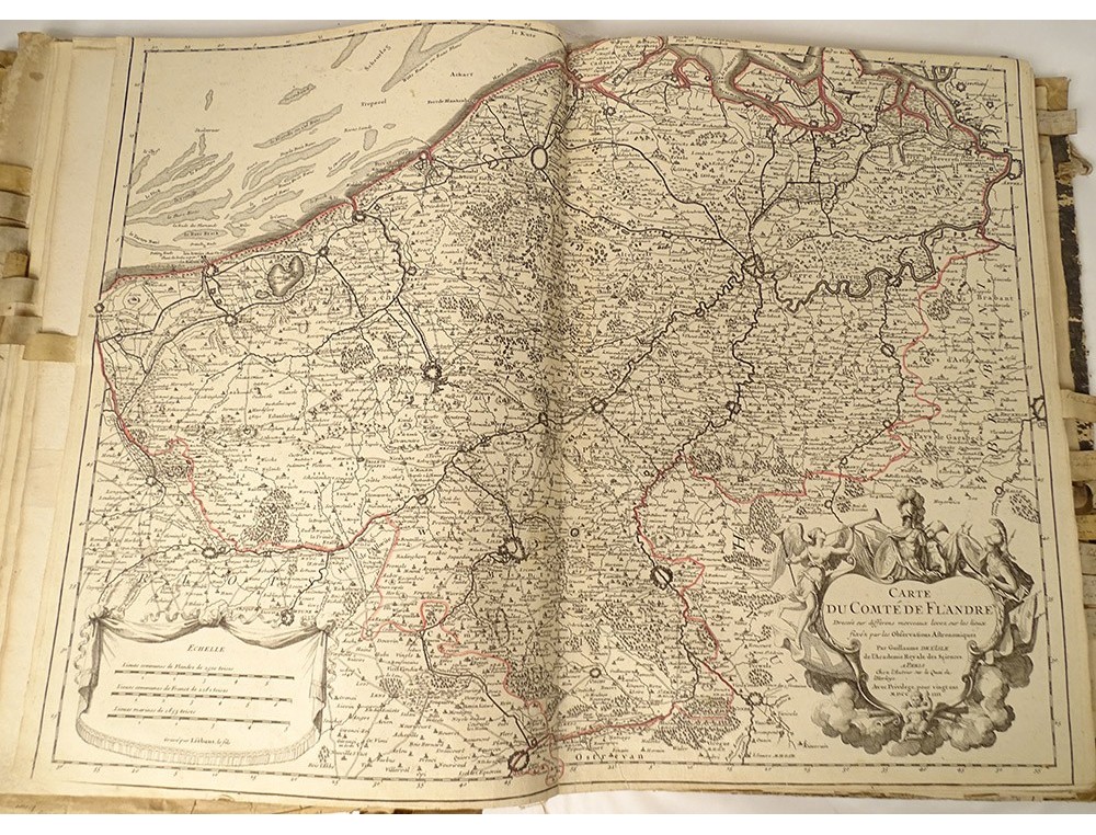 Geographical maps Atlas Mappemonde Guillaume Delisle Geographer XVIIIth