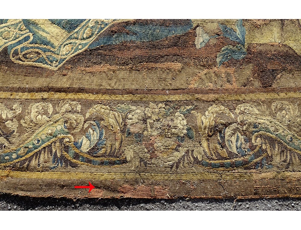 Large Aubusson tapestry Alexander the Great tent Darius 305x414cm XVIIth