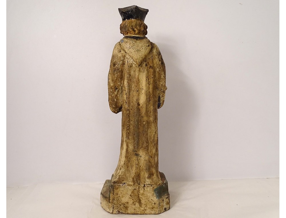 Saint-Yves statue in polychrome carved wood lawyer lawyer eighteenth ...