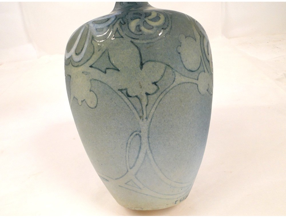 Art Nouveau ceramic vase 19th Edmond Lachenal