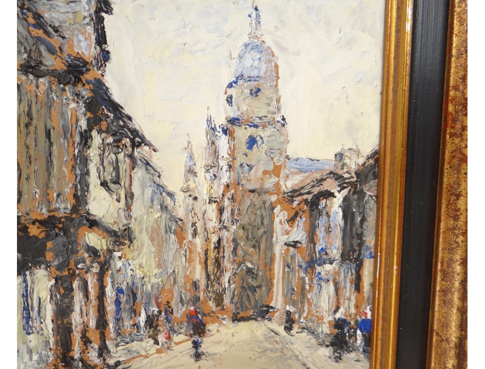 HSP tableau rue de Fougères Ille-et-Vilaine Jacques Denier XIXème siècle