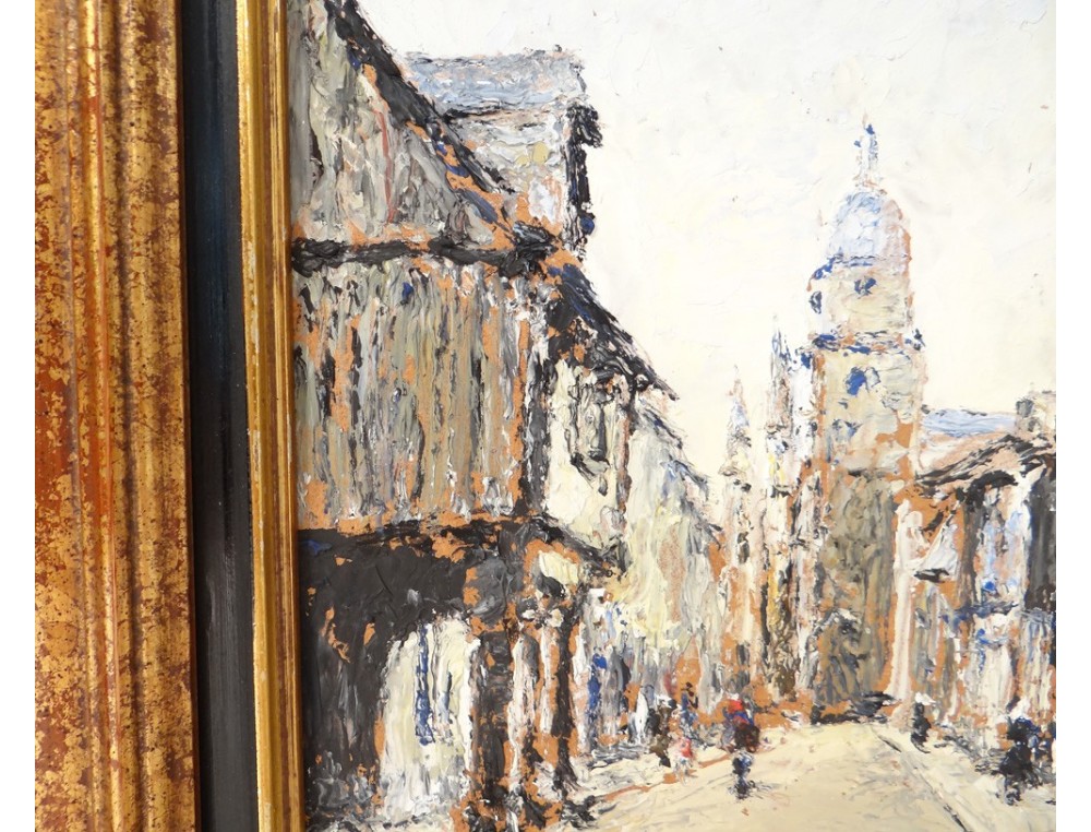 HSP tableau rue de Fougères Ille-et-Vilaine Jacques Denier XIXème siècle