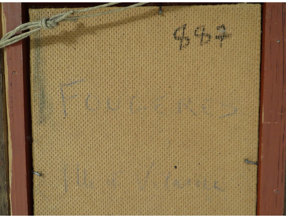 HSP tableau rue de Fougères Ille-et-Vilaine Jacques Denier XIXème siècle