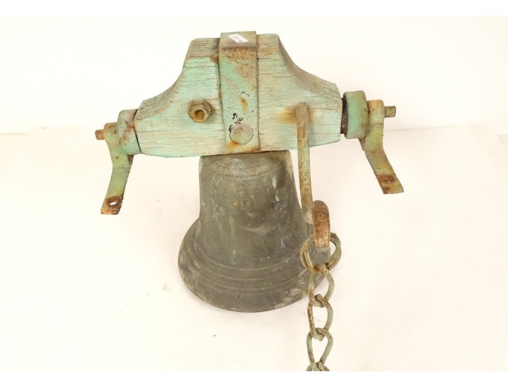 Property bell bronze wood wrought iron castle house late 19th century