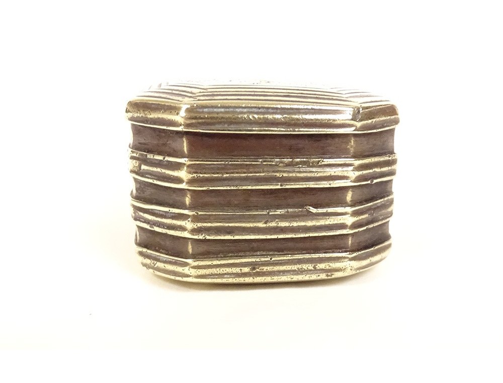 Dutch snuff box copper brass secret cache 18th century
