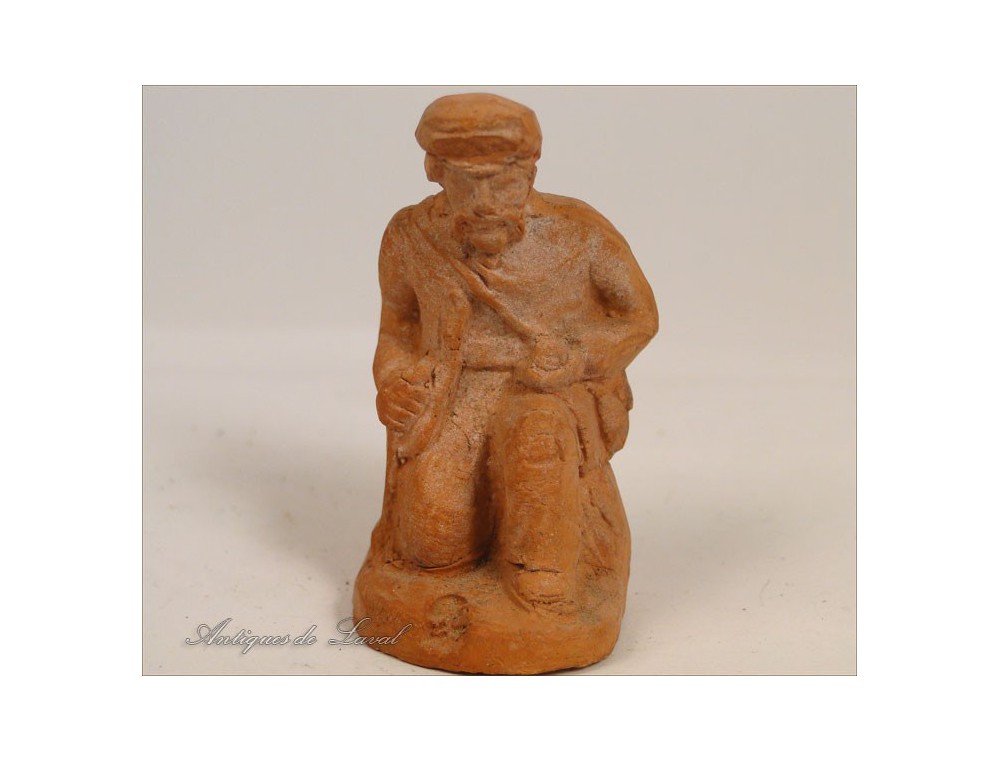 Santon Fouque Provence Man Kneeling 20th