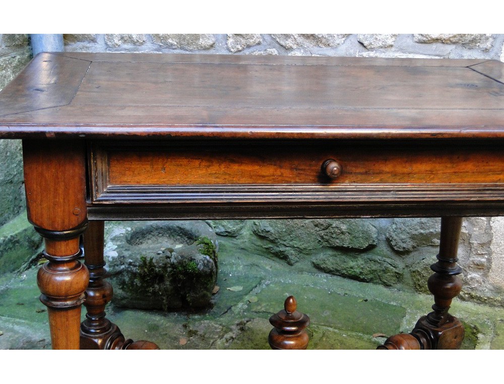 Louis XIII table, carved walnut, Haute Epoque seventeenth century
