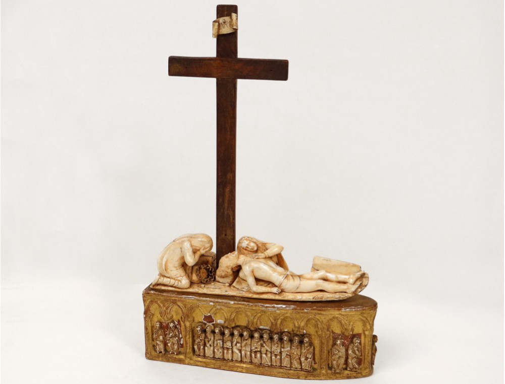 Carved Wood Pieta