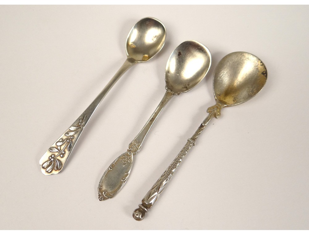 3 tablespoons salt sterling silver flower Minerva silver spoon Art ... 3 tablespoons salt sterling silver flower Minerva silver spoon Art ...