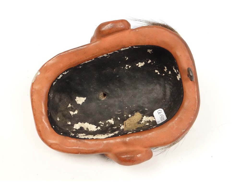 Noh theater mask polychrome man Gigaku O-Edo Japan beshimi mask nineteenth