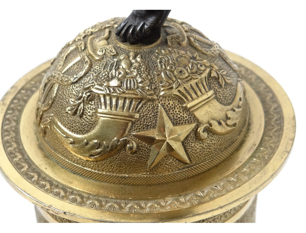 Rare paire candélabres bronze Mercure Hermès volant caducée Empire XIXème