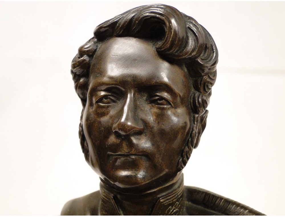Sculpture bronze bust King Louis-Philippe, 19th