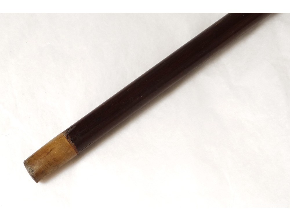 Old system cane cigarette holder hand carved antique duck XIX