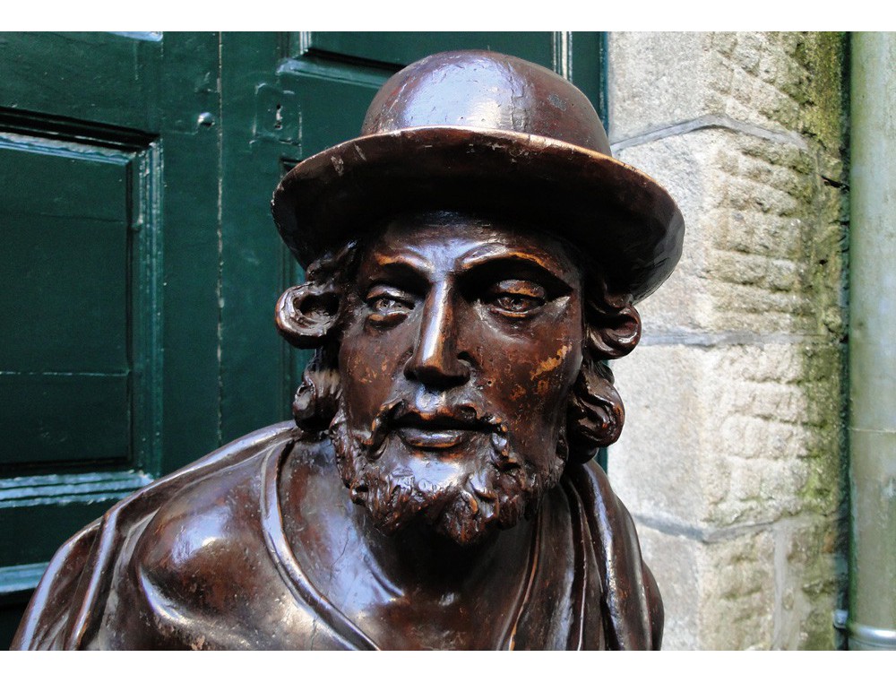 Sculpture statue Walnut St. Luke, 17th century