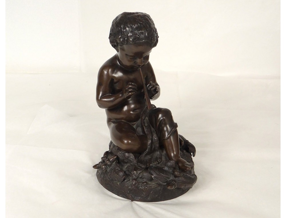 Child bronze piper decor acorns foliage twentieth