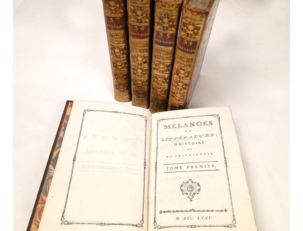 39 Books of the works of Voltaire, 18th