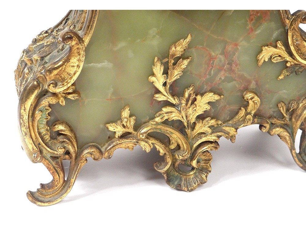 Cartel bronze gilded cherubs onyx shells Napoleon III clock nineteenth ...