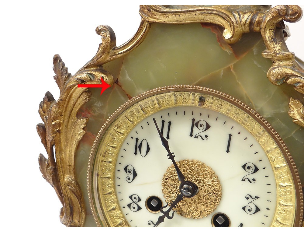 Cartel bronze gilded cherubs onyx shells Napoleon III clock nineteenth ...